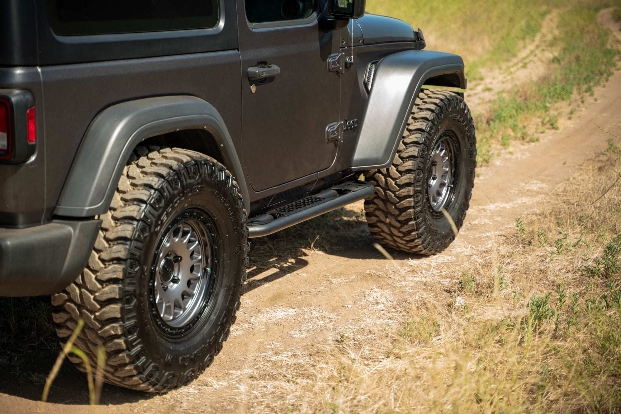 2-Door Jeep Wrangler JL Side Steps | OE Plus Series | DV8 Offroad