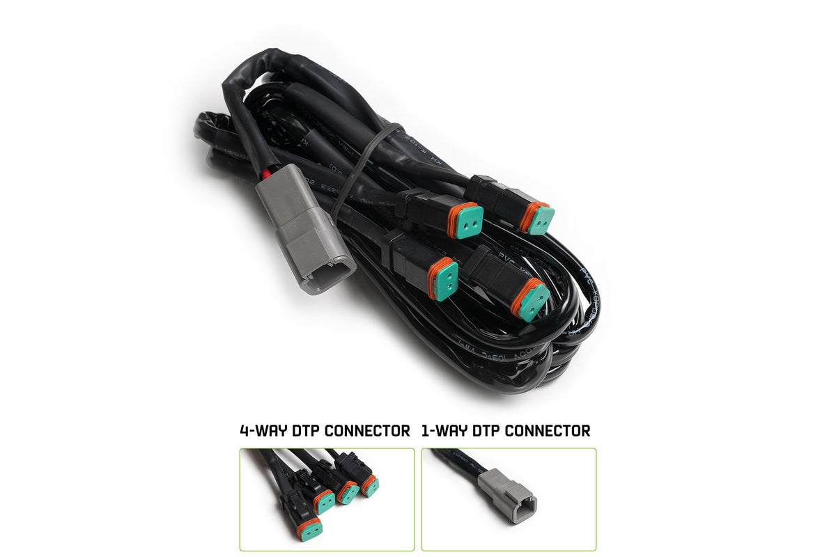 4-Way DT Plug Harness | 1-DTP to 4-DTP | DV8 Offroad