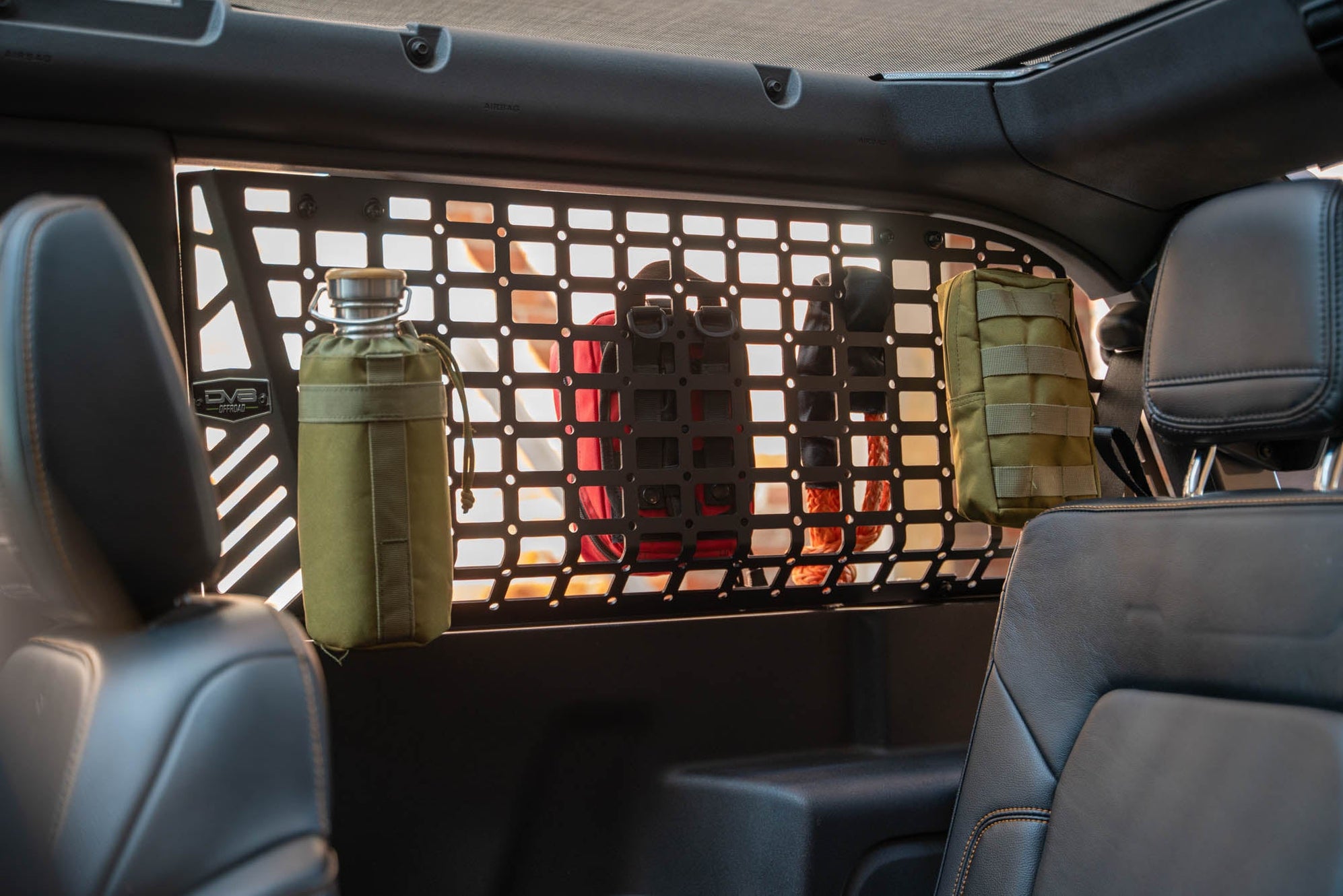 2021-2025 Bronco Rear Window Pocket Molle Panels | 2-Door | DV8 Offroad