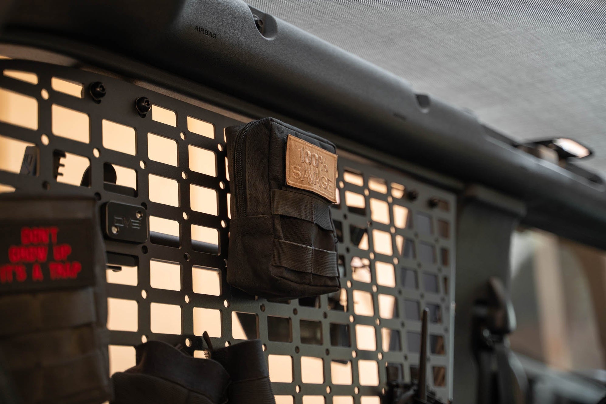 2021-2024 Bronco Rear Window Pocket Molle Panels | 2-Door | DV8 Offroad