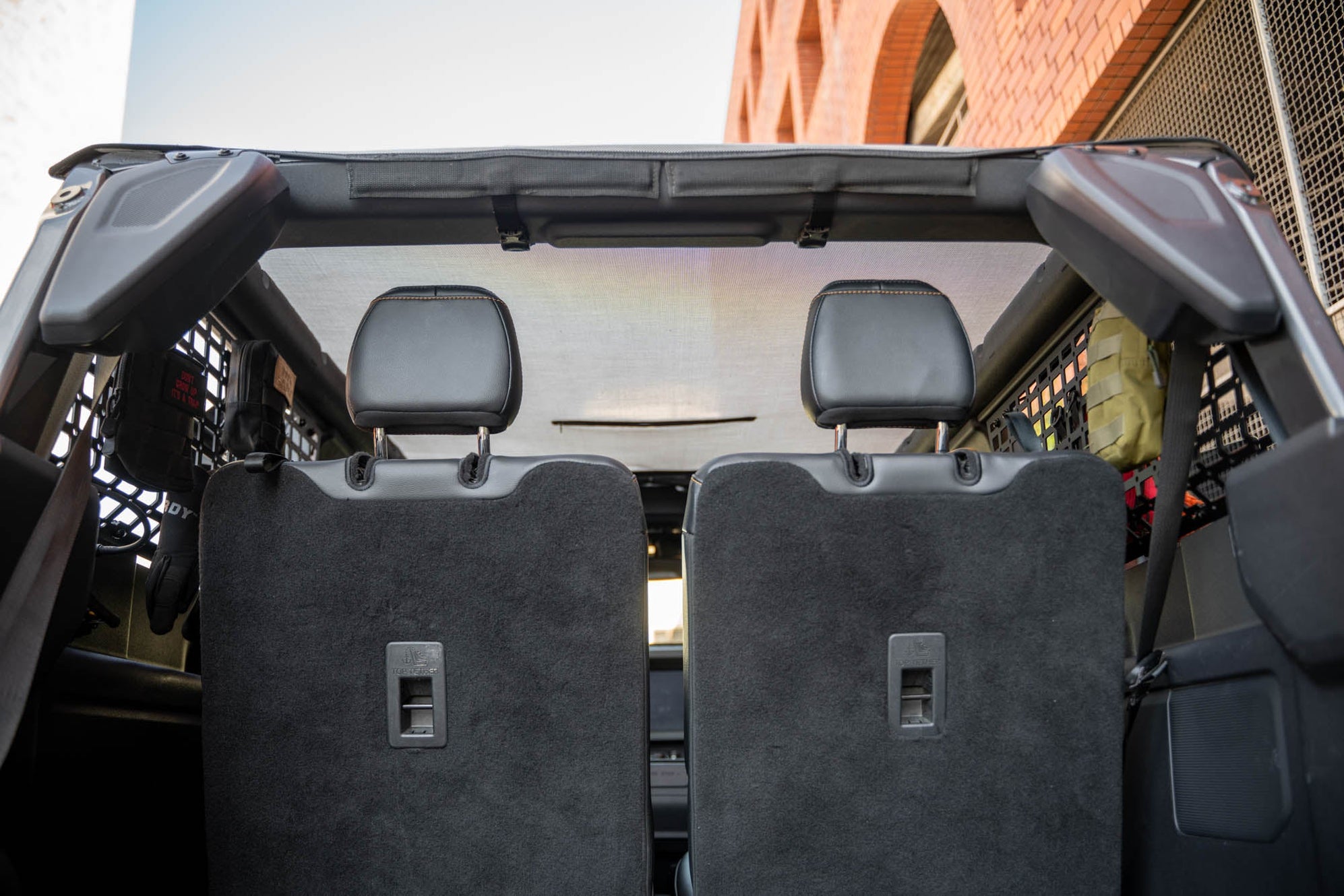2021-2024 Bronco Rear Window Pocket Molle Panels | 2-Door | DV8 Offroad