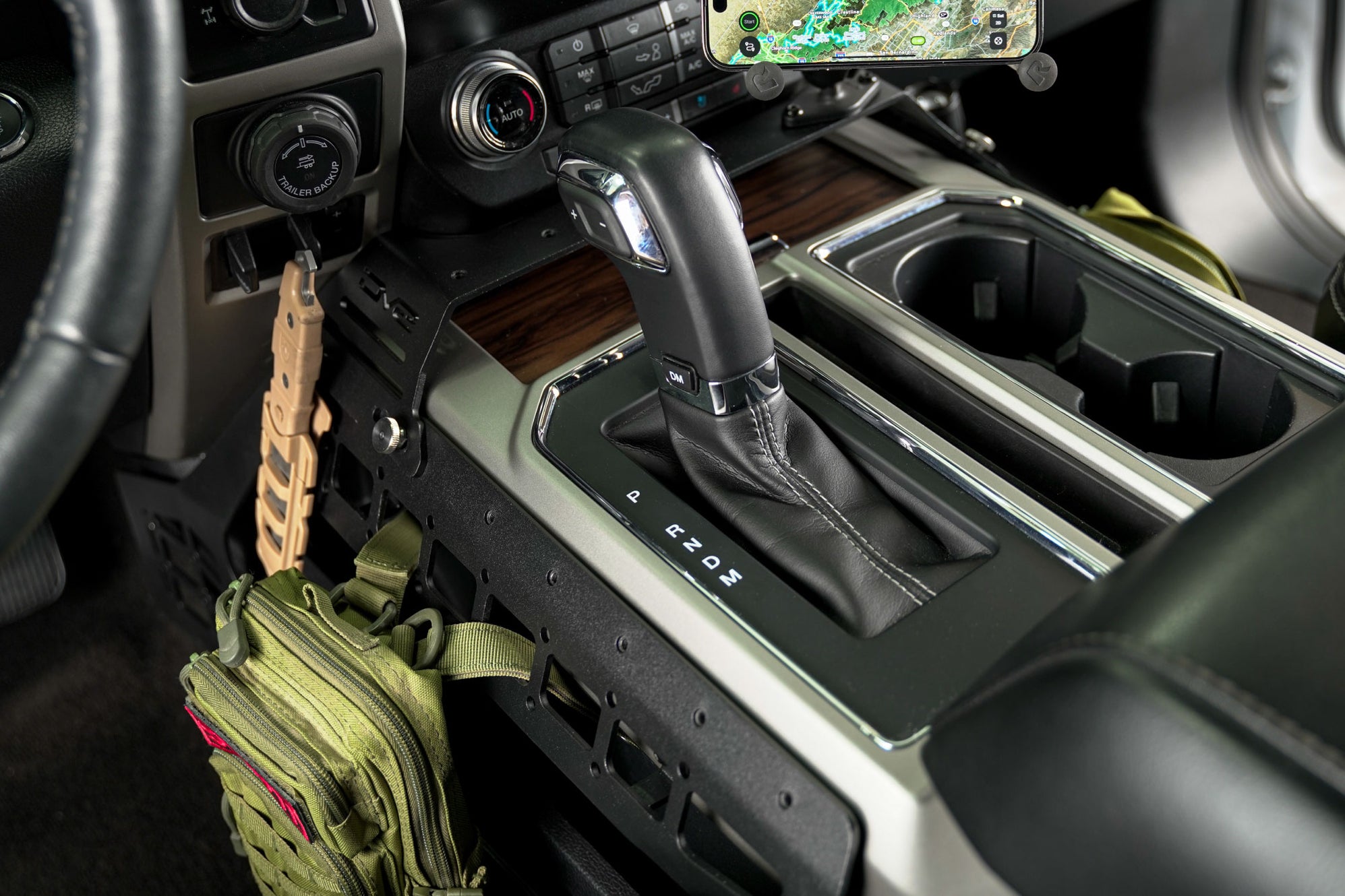 Ford F-150/250/350/Raptor Center Console Molle Panels & Device Bridge