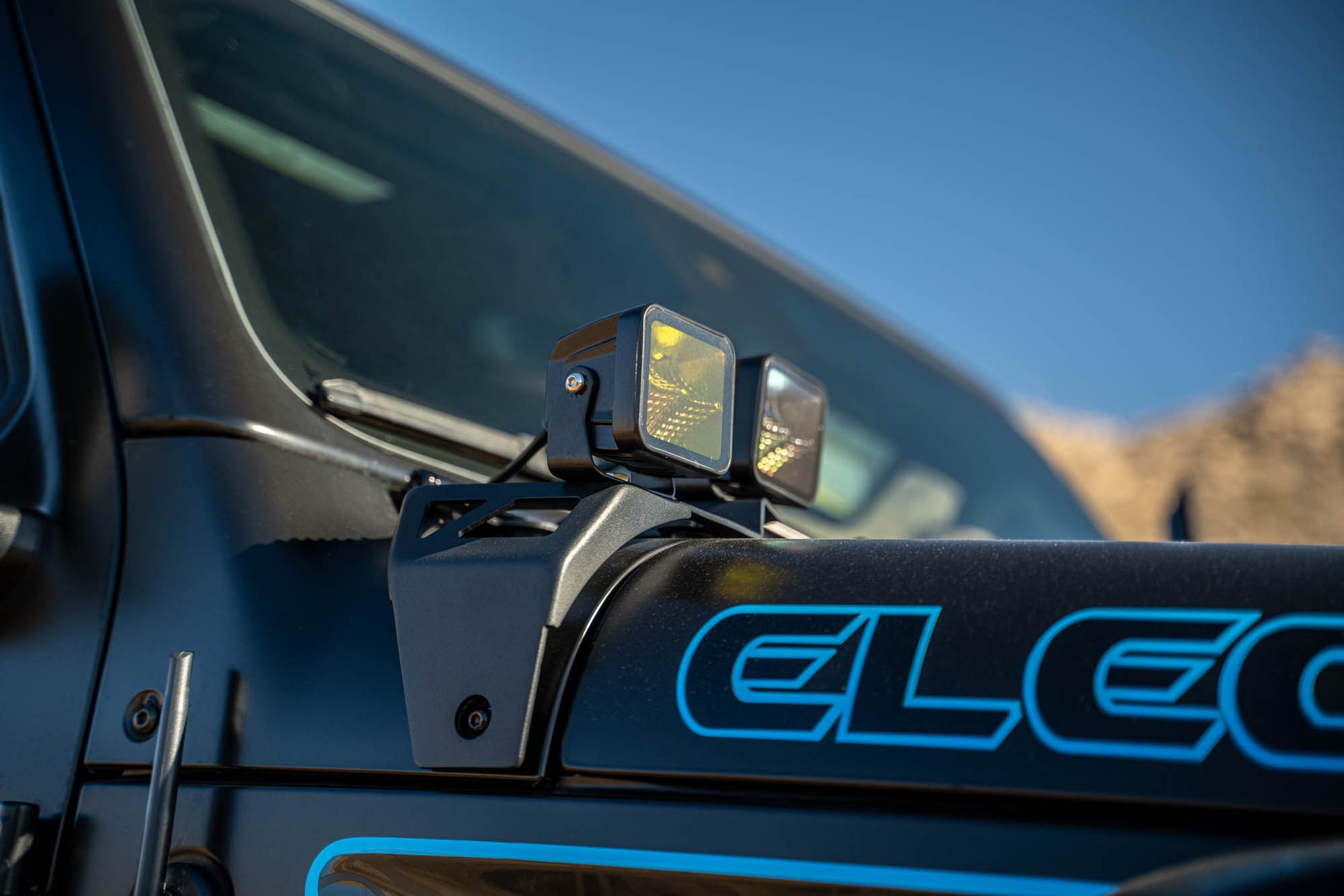 Wrangler 4xe Dual A-Pillar Light Pod Mounts | DV8 Offroad