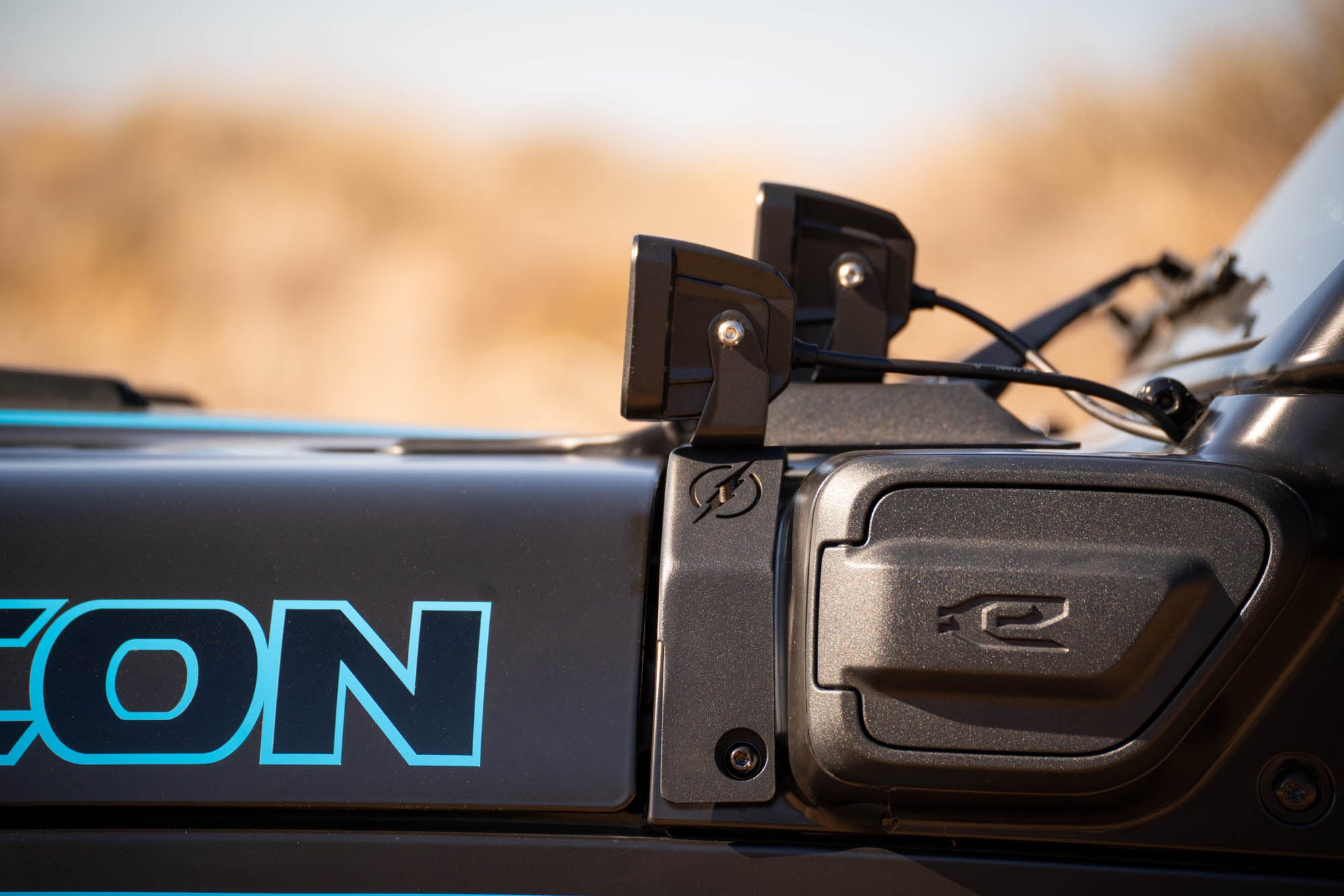 Wrangler 4xe Dual A-Pillar Light Pod Mounts | DV8 Offroad