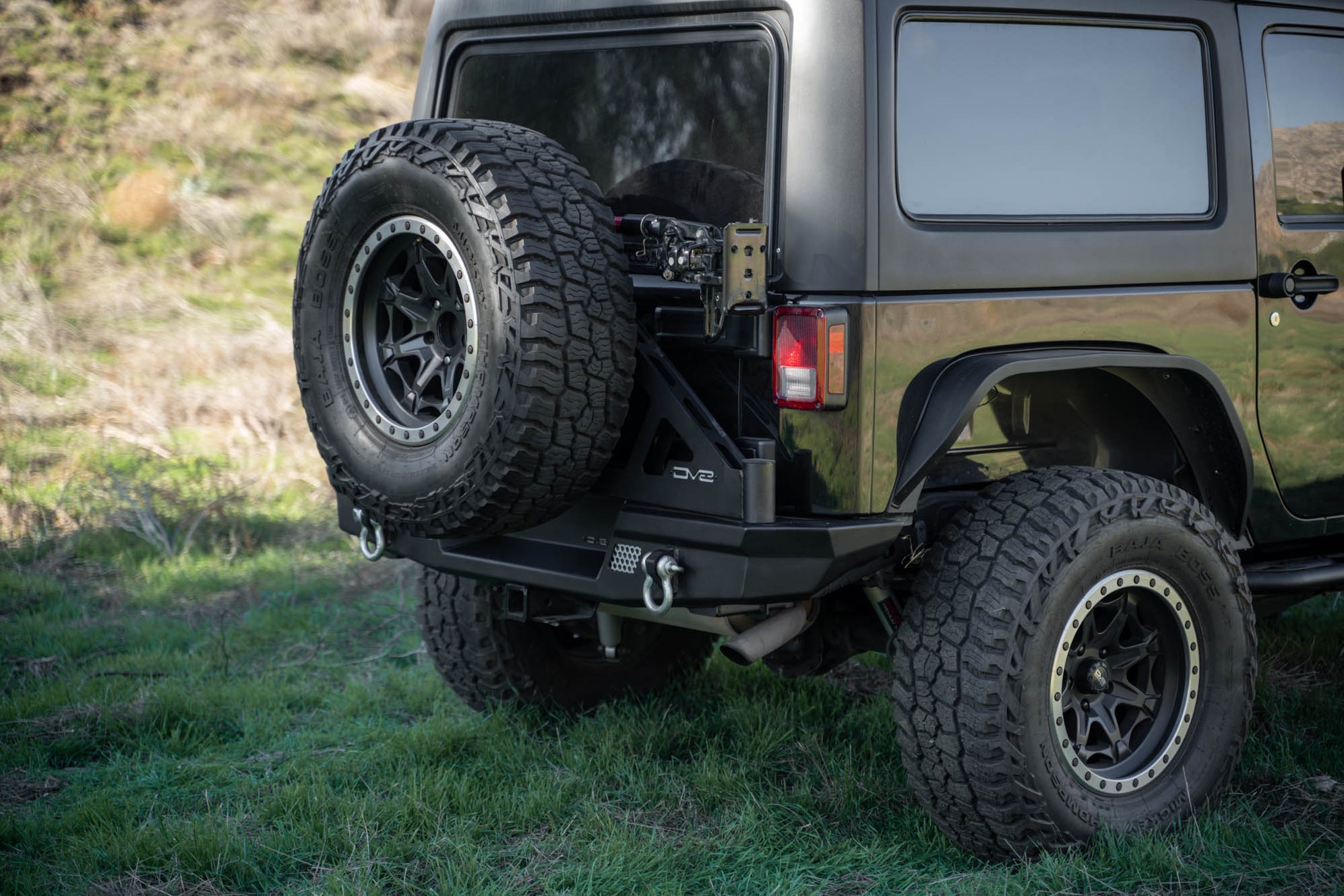 Wrangler JK Bumper Mounted Spare Tire Carrier