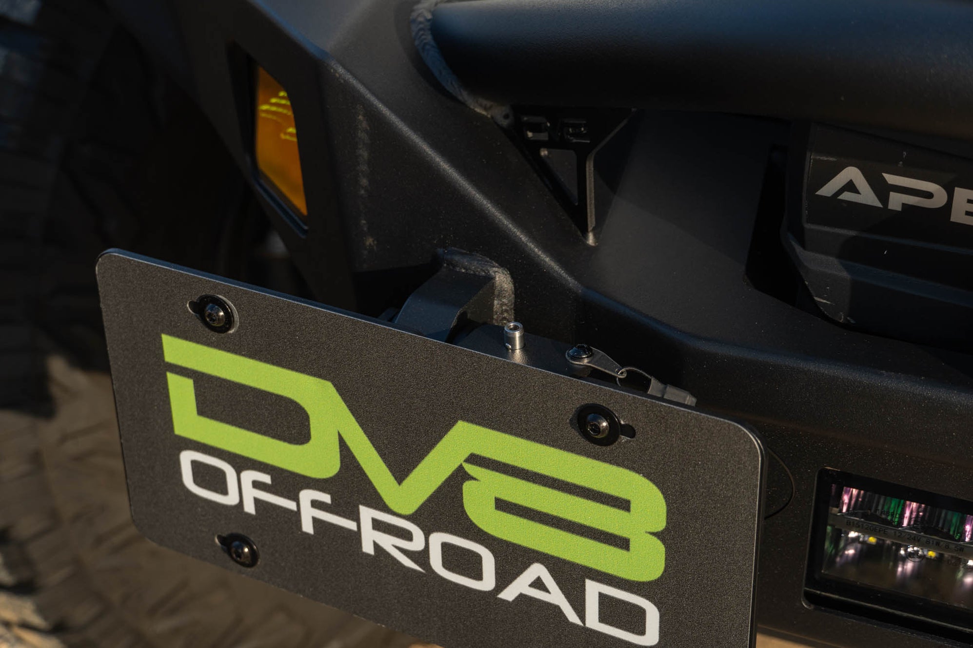 Quick Release D-Ring License Plate Mount | Universal | DV8 Offroad