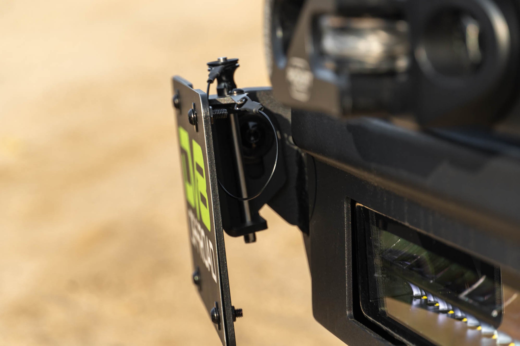 Quick Release D-Ring License Plate Mount | Universal | DV8 Offroad