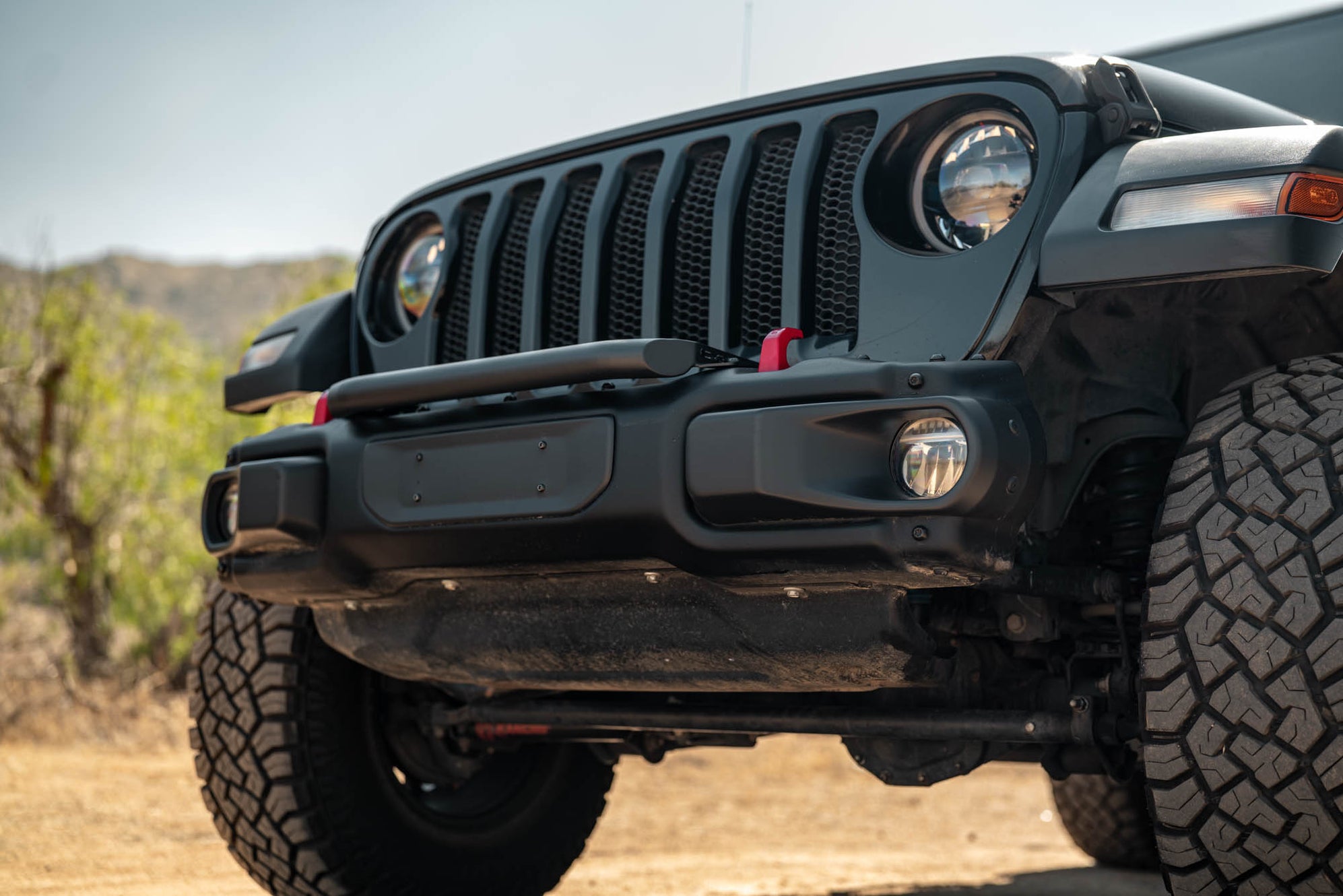 Jeep JL Push Bar Light Mount | For OEM Steel Bumper