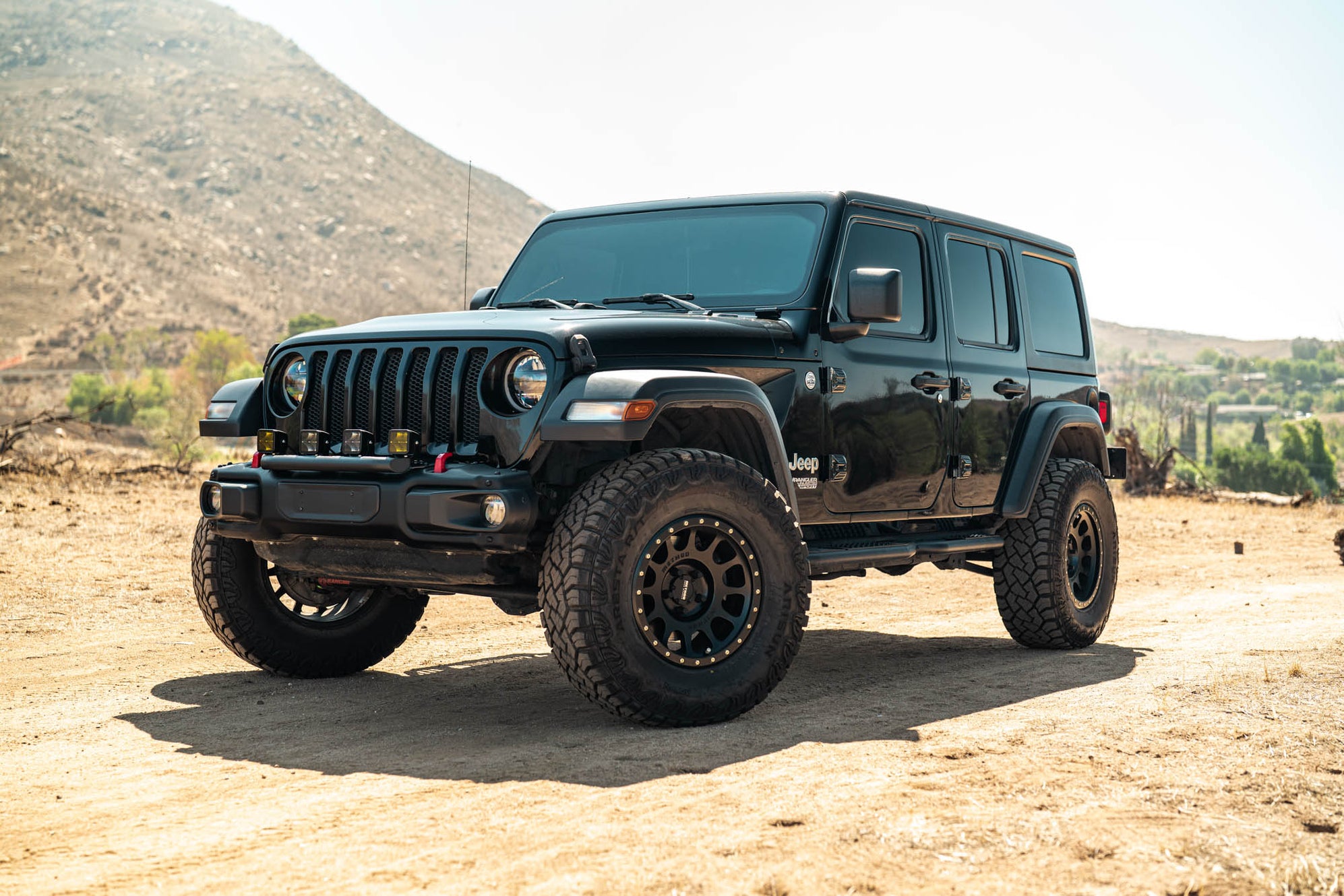 Jeep JL Push Bar Light Mount | For OEM Steel Bumper