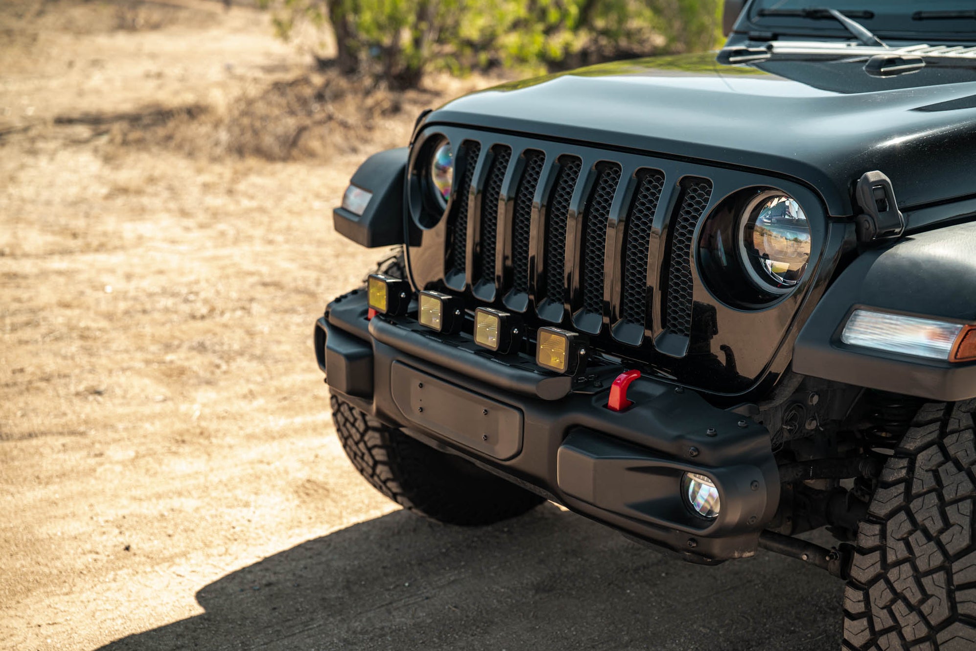 Jeep JL Push Bar Light Mount | For OEM Steel Bumper