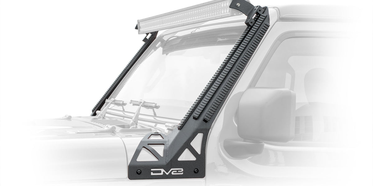 Jeep Wrangler JL & Gladiator A-Pillar Mounted Rail System