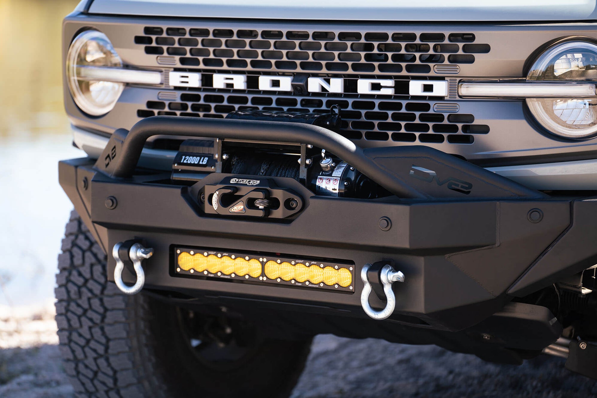 2021-2024 Ford Bronco | FS-15 Series Winch Front Bumper | DV8 Offroad