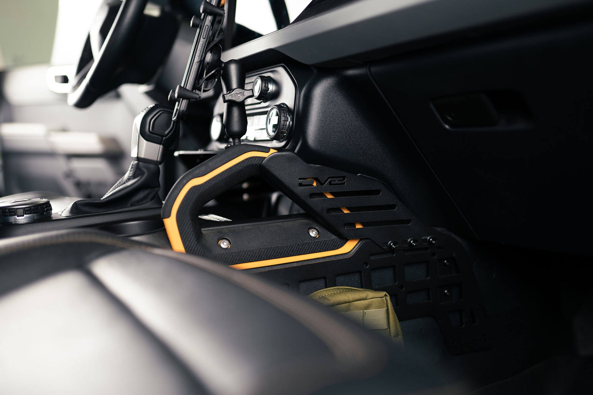 6th Gen Bronco Center Console Molle Panels & Digital Device Bridge