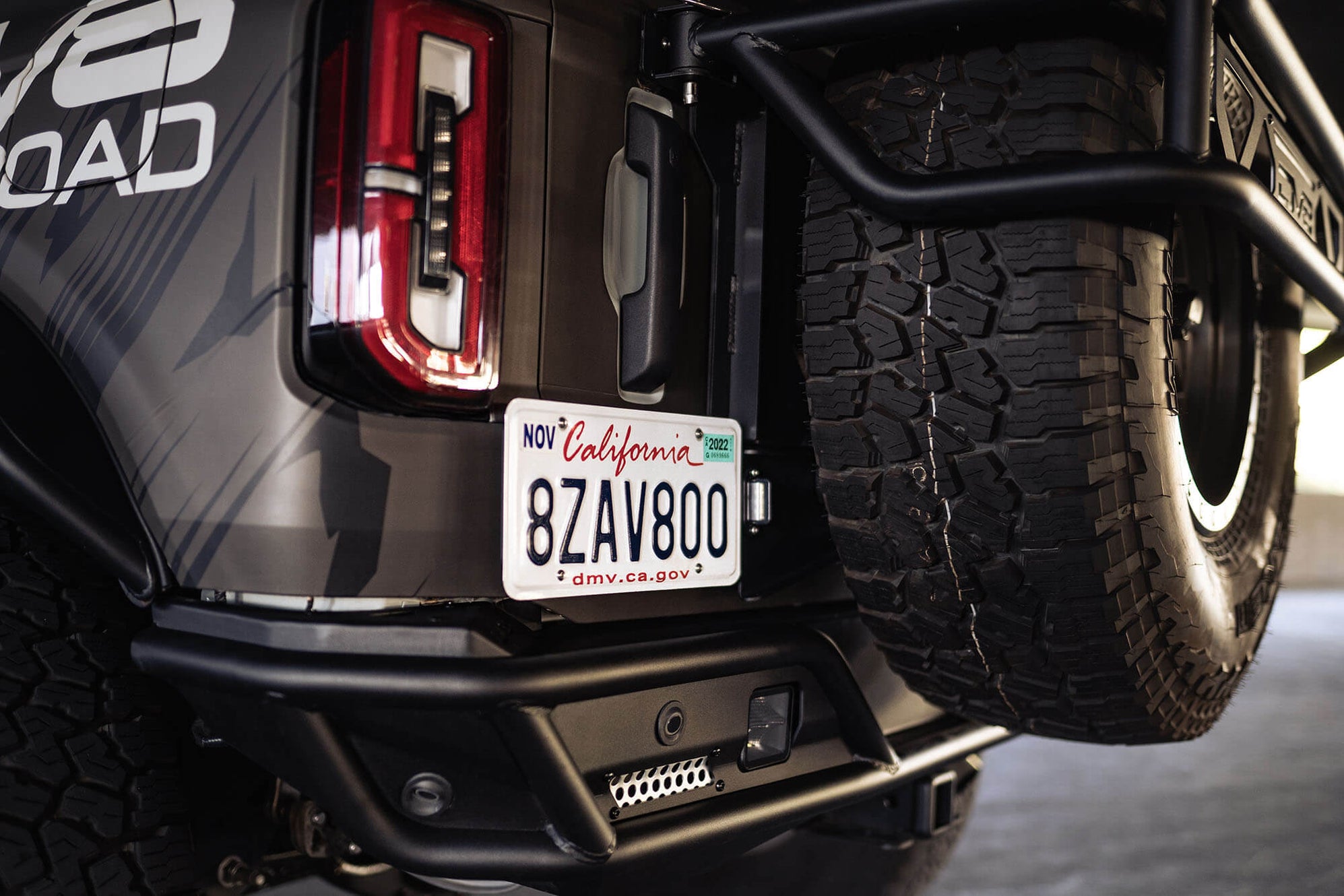 6th Gen Bronco Rear License Plate Relocation Bracket | DV8 Offroad