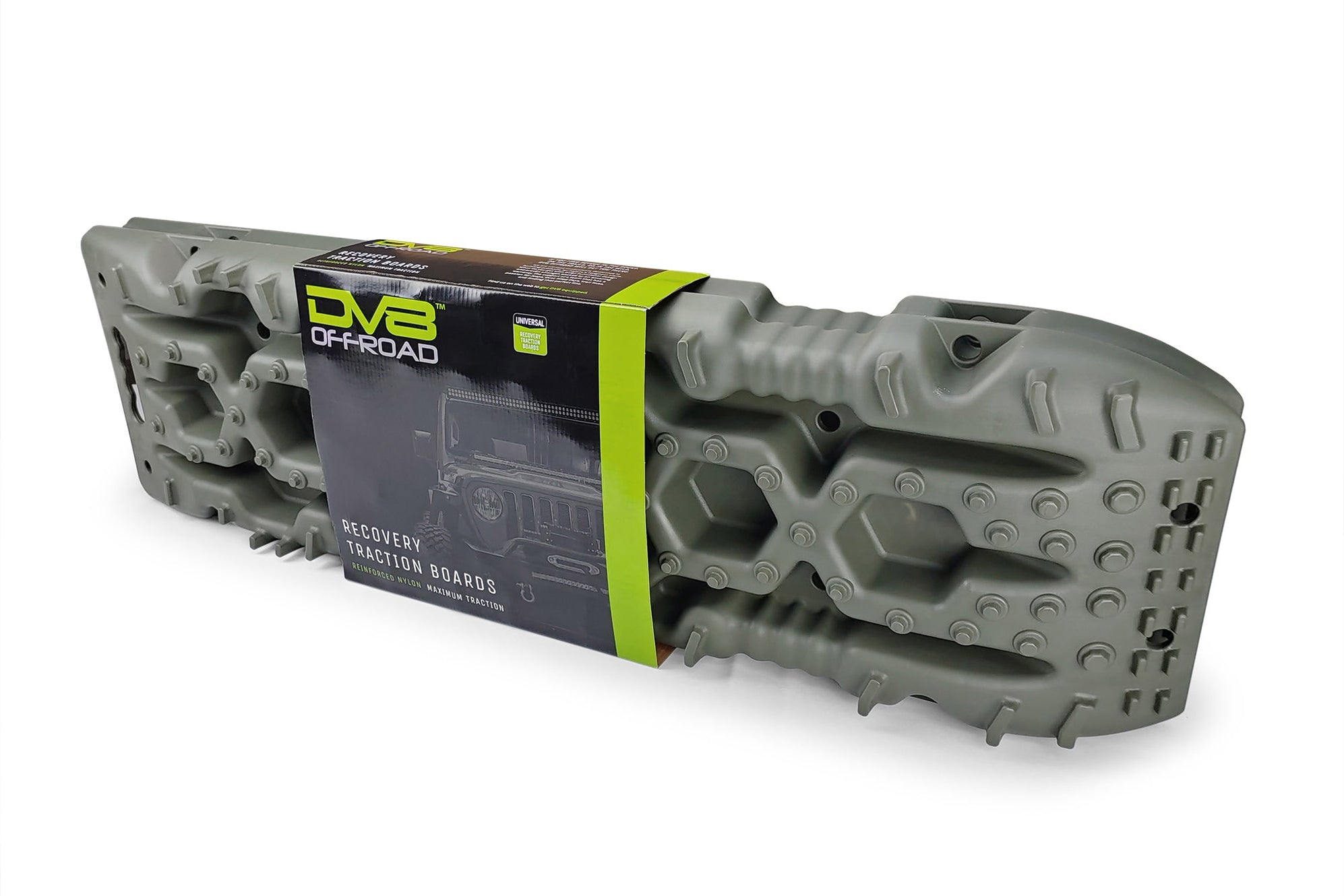 Traction Boards with Carry Bag - Olive - DV8 Offroad