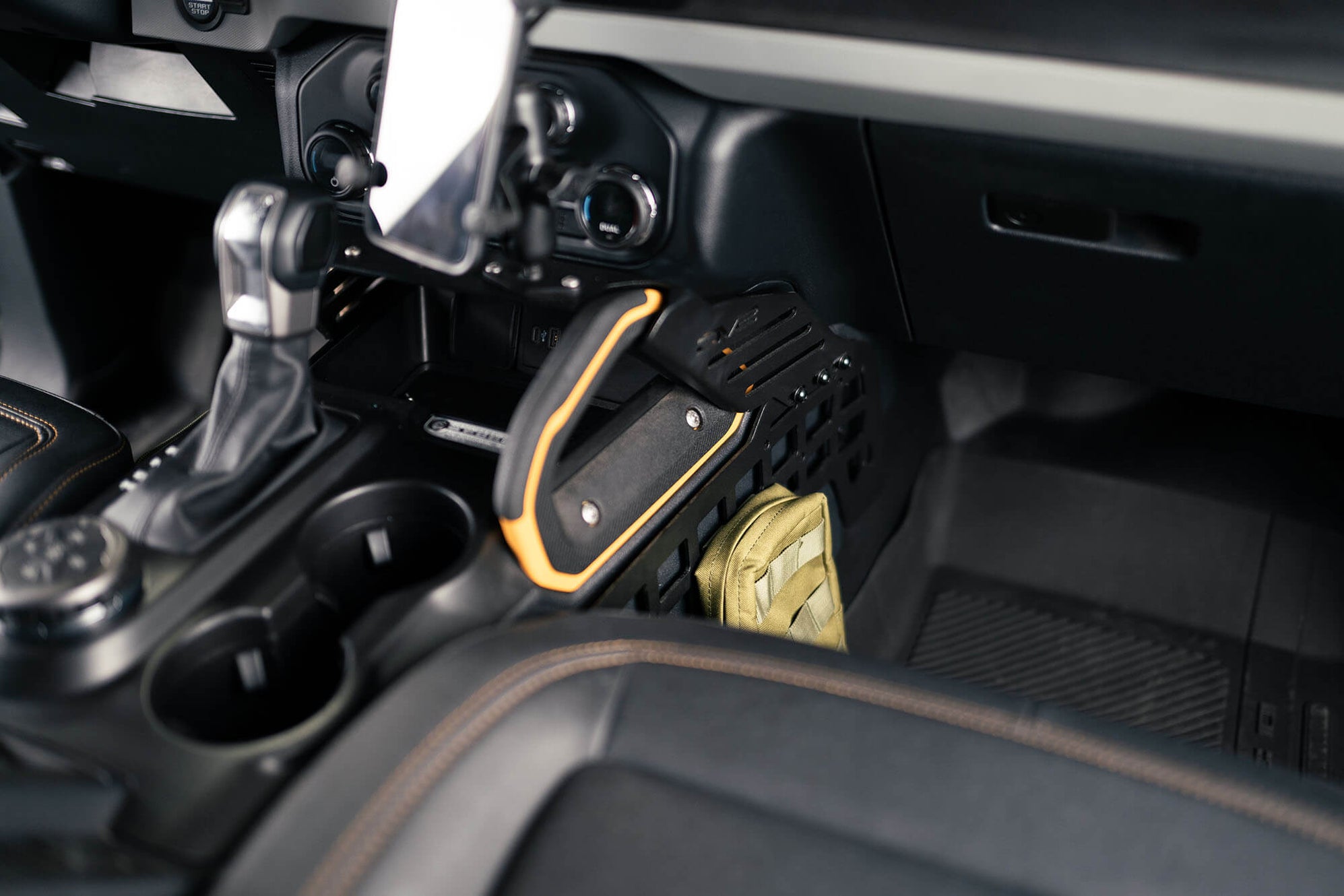 6th Gen Bronco Center Console Molle Panels & Digital Device Bridge