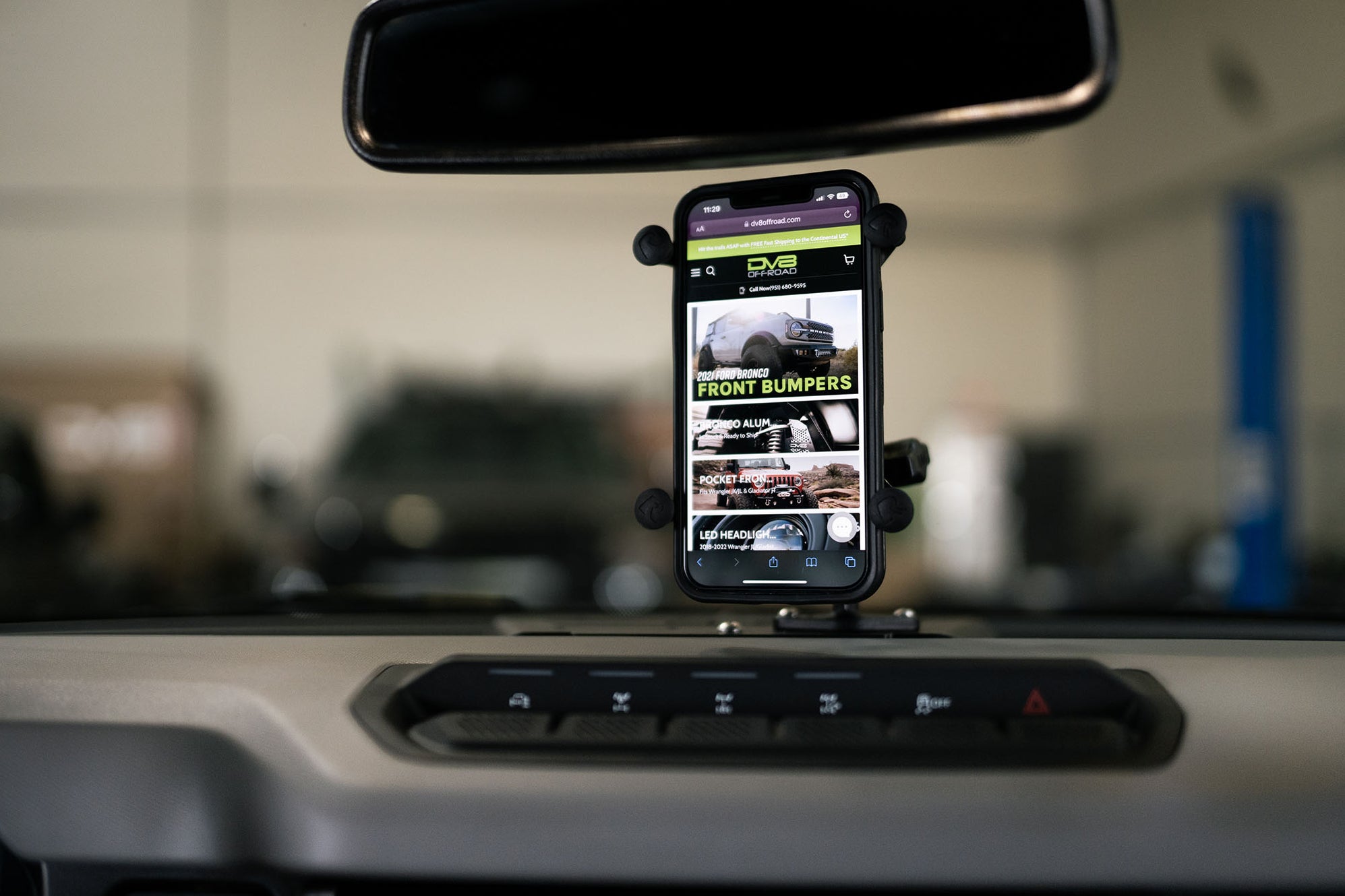 6th Gen Bronco Dashboard Digital Device Mount | DV8 Offroad