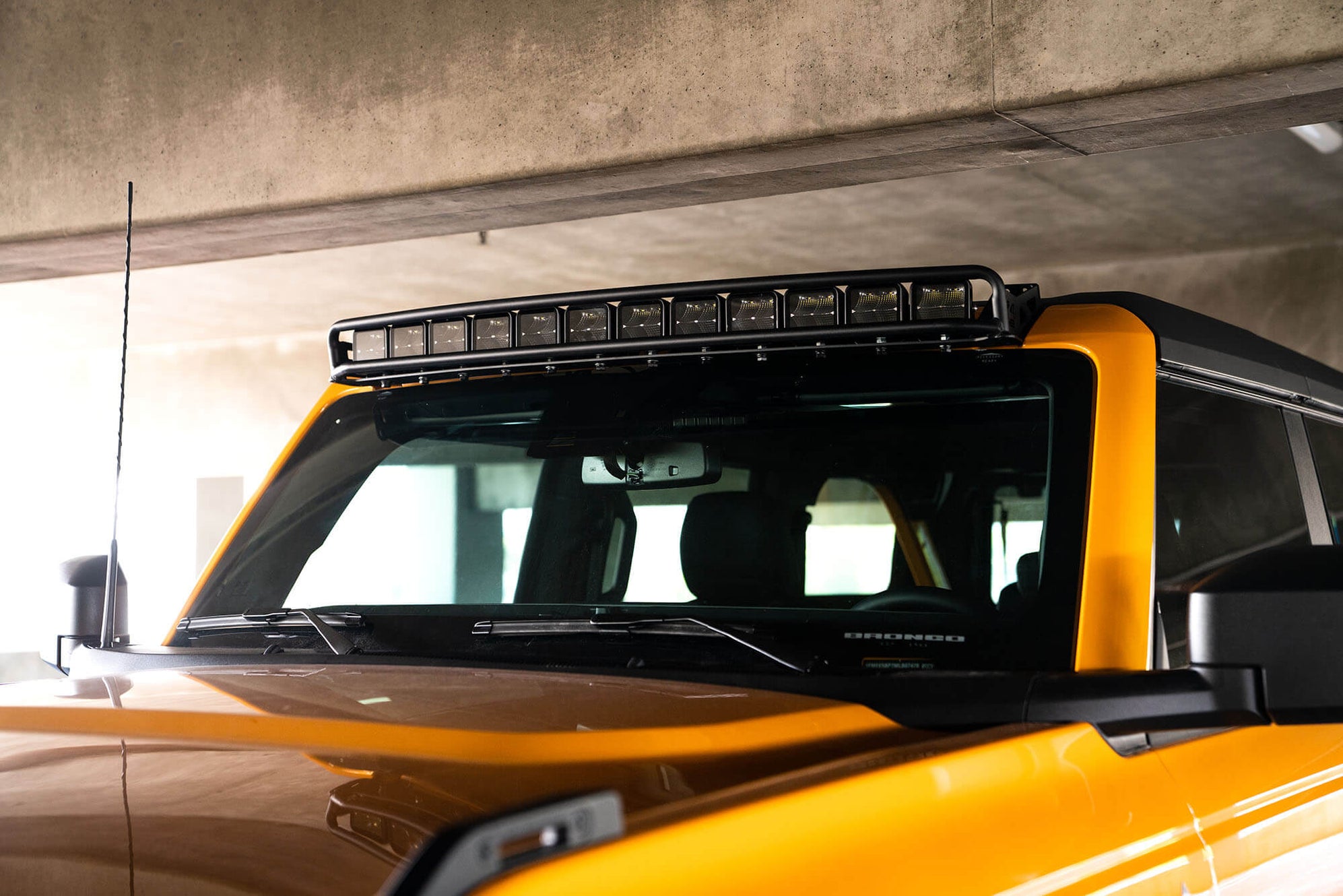 2021-2024 Bronco Curved 40" LED Light Bar Mount | Over-Windshield