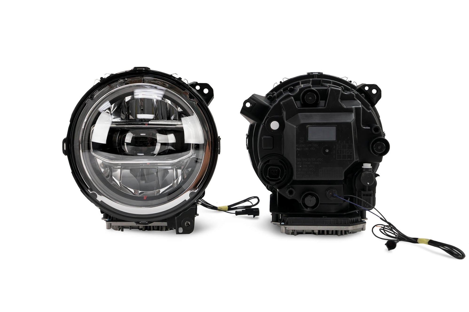 Jeep Wrangler JL & Gladiator JT LED Headlights | Chrome