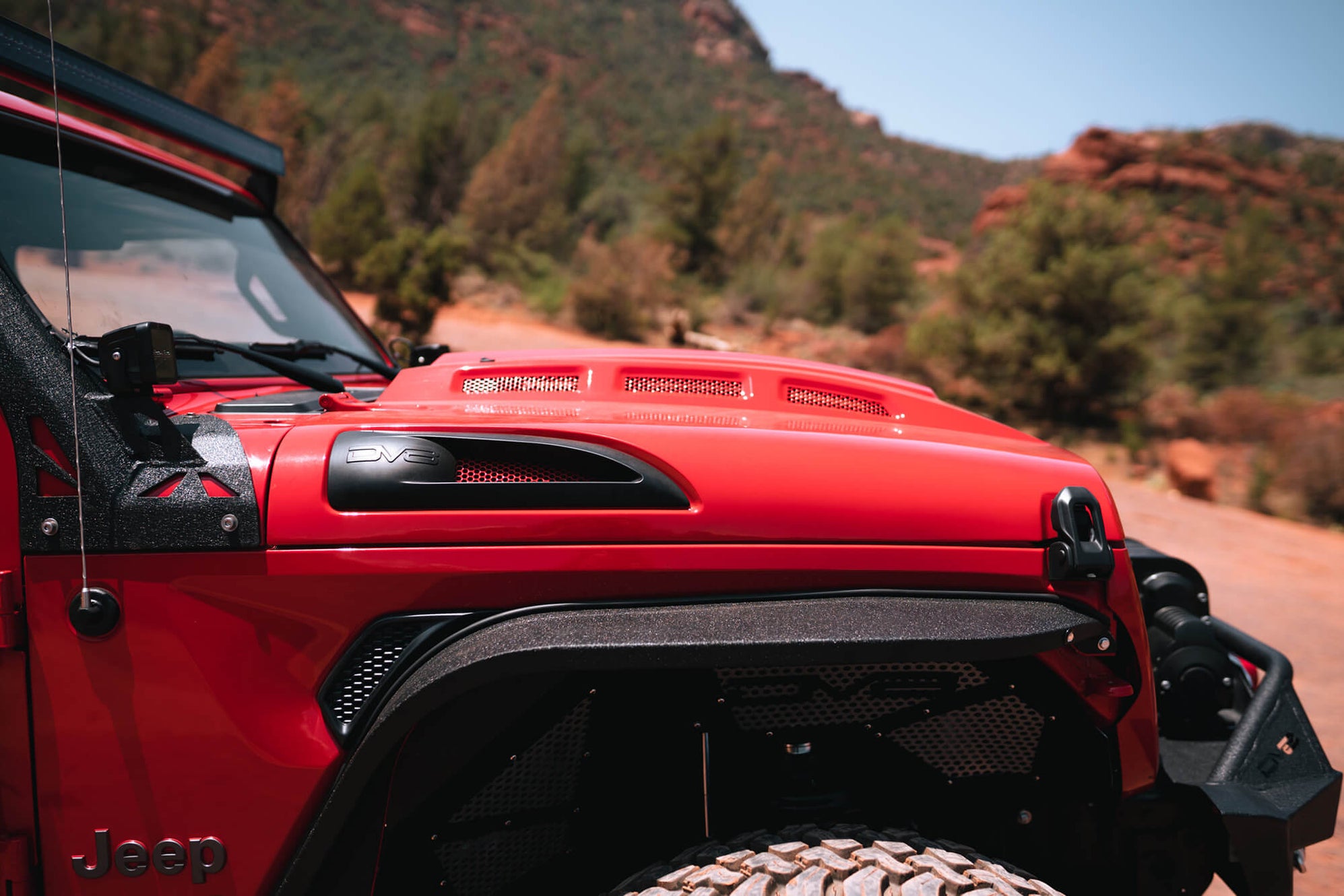 Jeep Wrangler JL & Gladiator JT Heat Dispersion Hood | DV8 Offroad