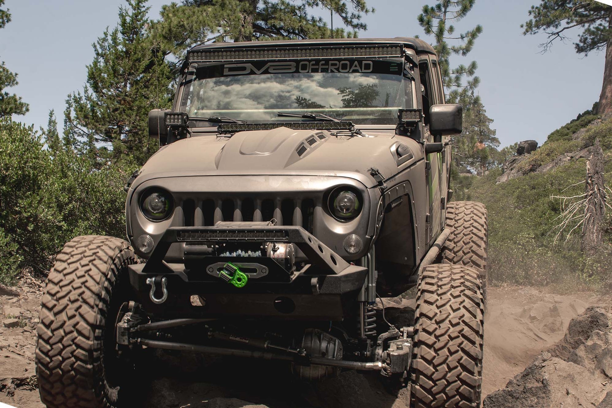 Jeep Wrangler JK Heat Dispersion Hood | DV8 Offroad